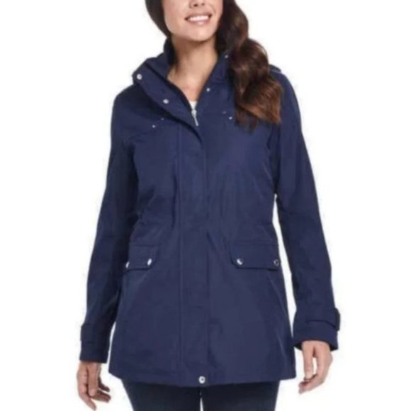 Weatherproof | Jackets & Coats | Weatherproof Navy Removable Hood ...